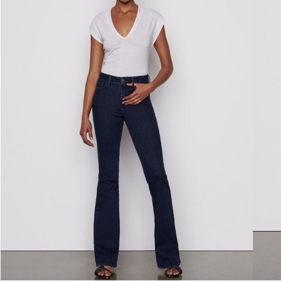 Frame Denim | Jeans | Frame Le One Flare High Rise Slim Flare Denim ...